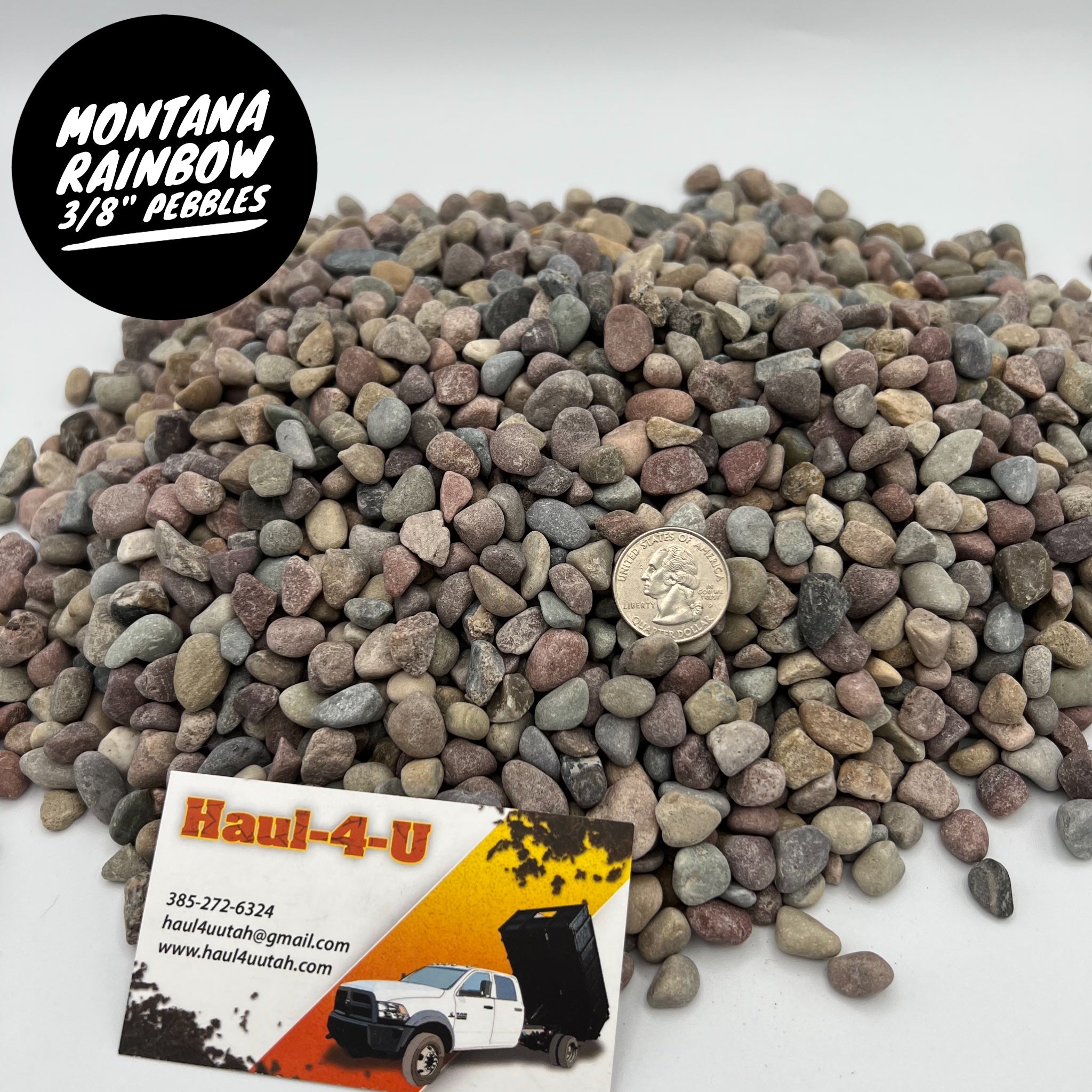 Montana Rainbow 3/8" River Pebbles | Salt Lake County, Utah | Haul 4 U
