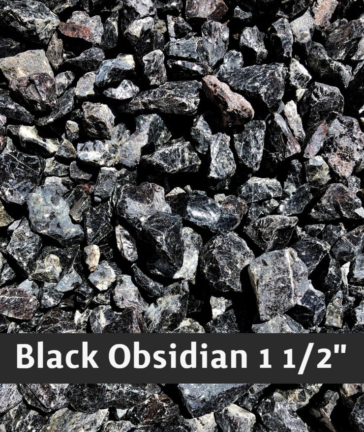 Black Obsidian 1 1/2" Decorative Landscape Rock | Herriman, Utah | Haul 4 U